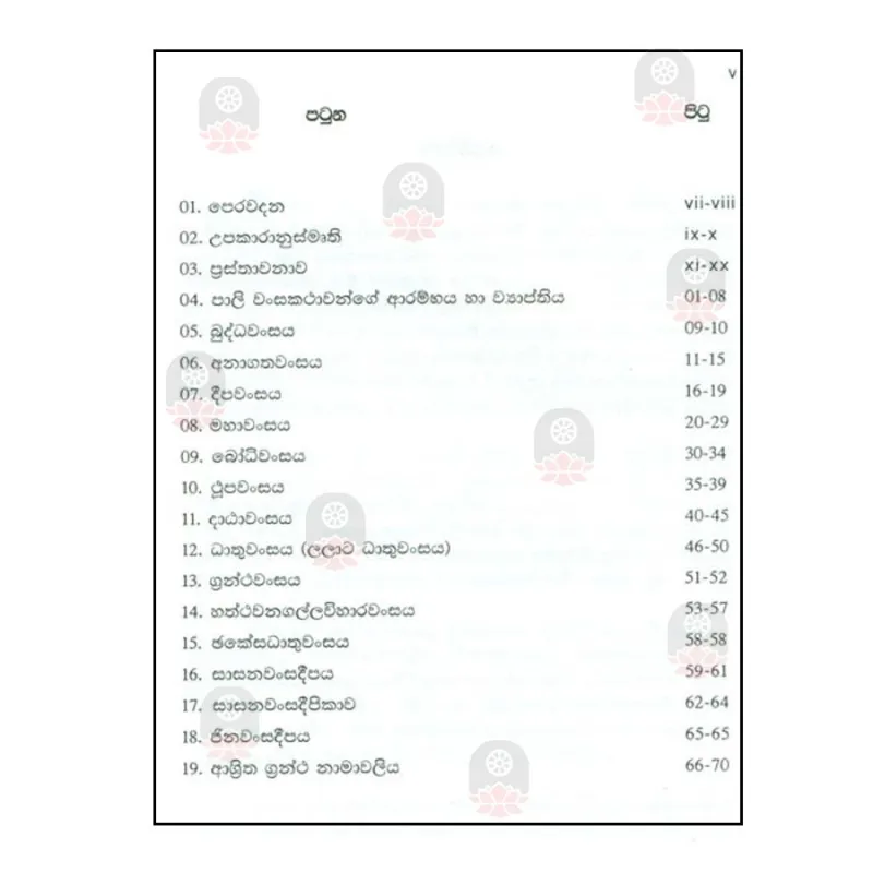 Wansakatha - Pali Sahithya Ithihasaya 1 | Buy Online | BuddhistCC ...