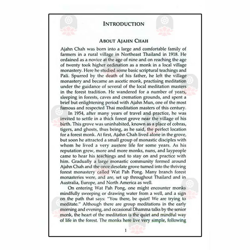 Meditation (Ajahn Chah) | Buy Online | BuddhistCC Online BookShop