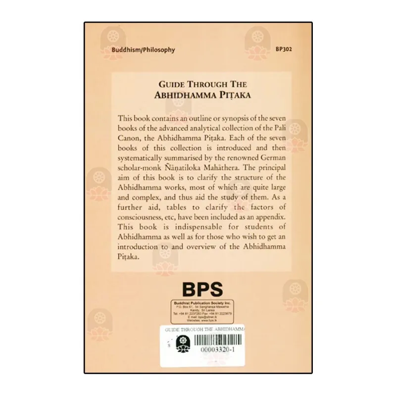 Guide Through The Abhidhamma Pitaka | Buy Online | BuddhistCC Online ...