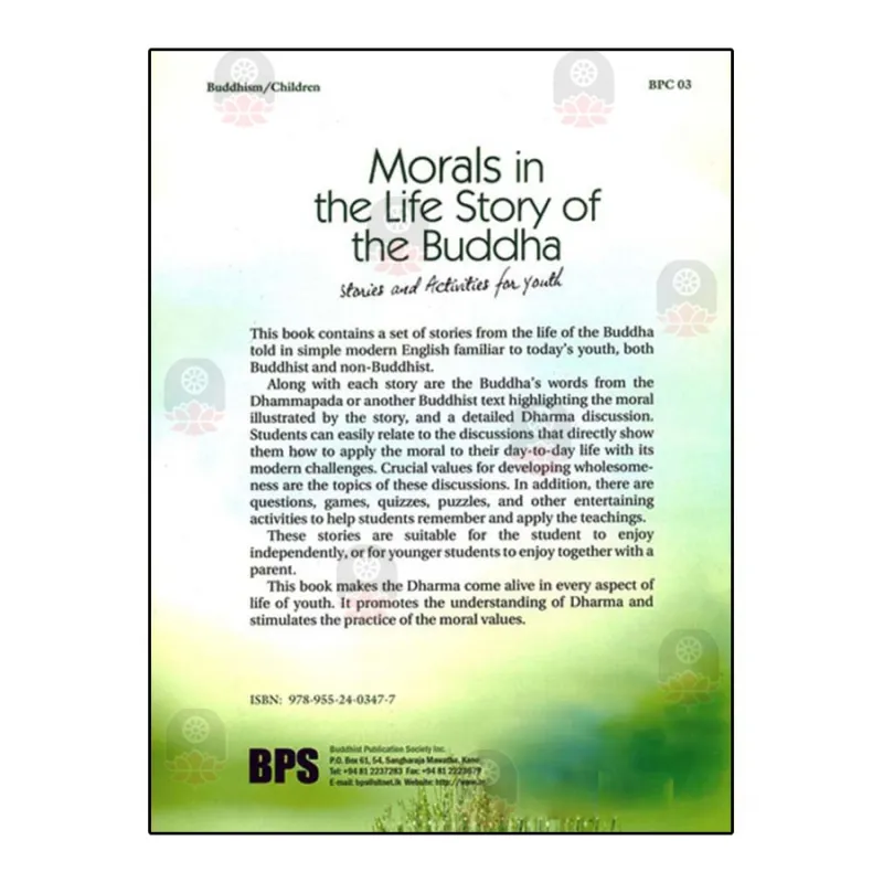 Morals In The Life Story Of The Buddha | Buy Online | BuddhistCC Online ...
