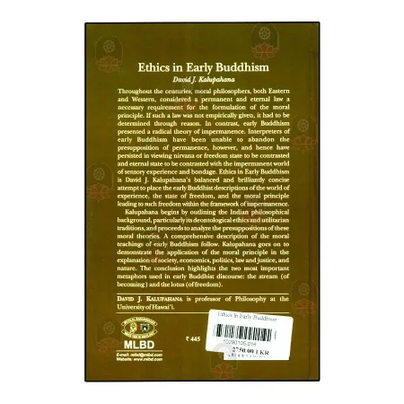 Ethics In Early Buddhism | Buy Online | BuddhistCC Online BookShop