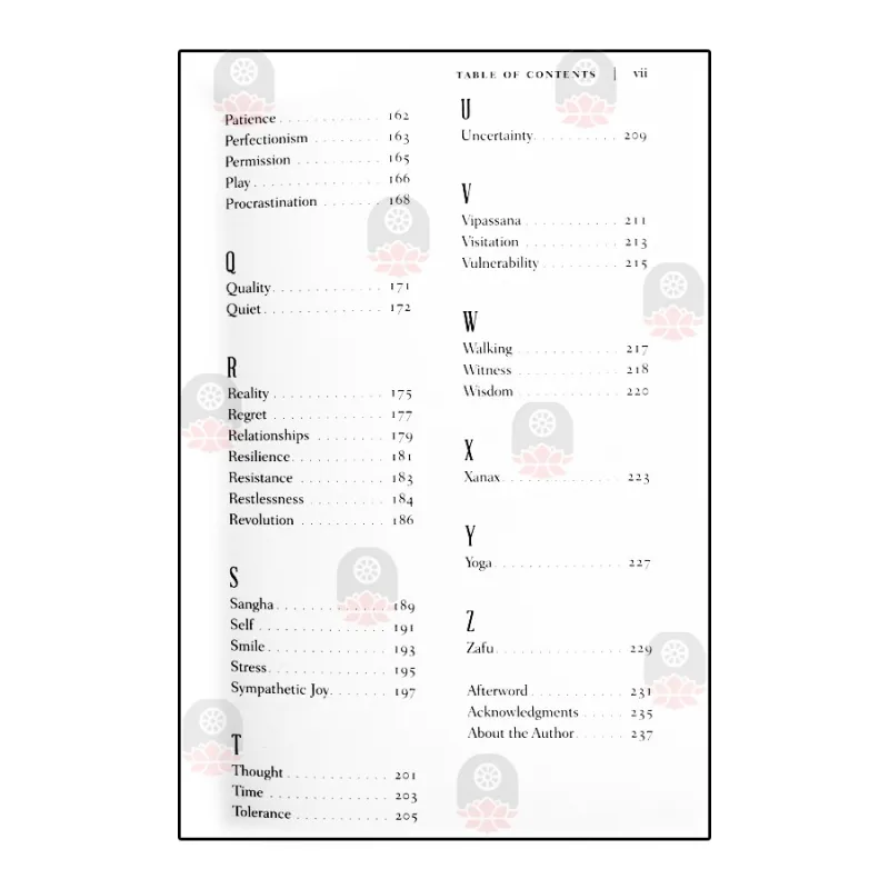 Mindfulness A To Z | Buy Online | BuddhistCC Online BookShop