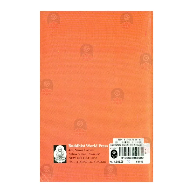 Dhammapada Meaning and Message | Buy Online | BuddhistCC Online BookShop